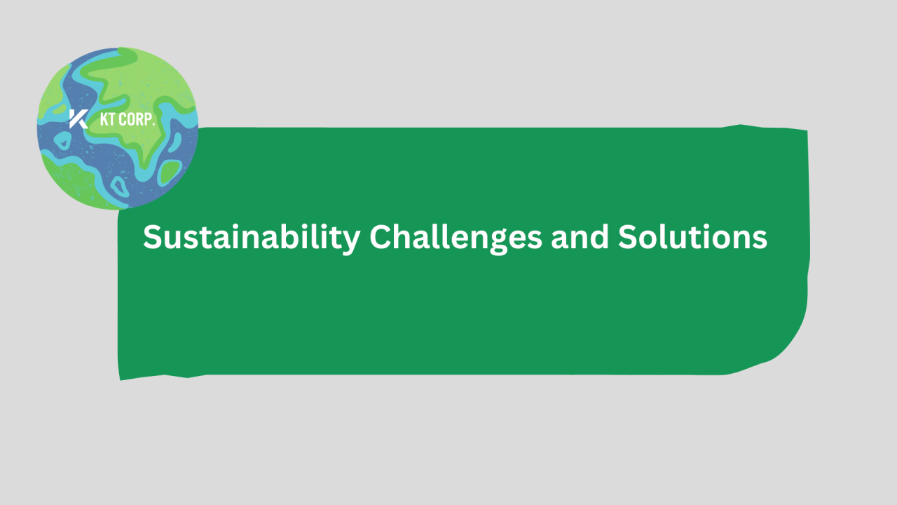 KT Corp Worldwide Blog- Sustainability Challenges & Solutions